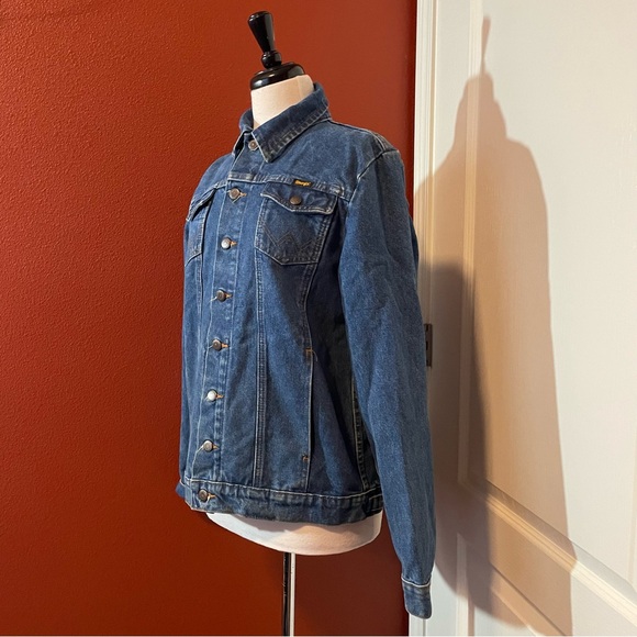 Wrangler | Jackets & Coats | Wrangler Mens Vintage Blue Denim Cowboy ...